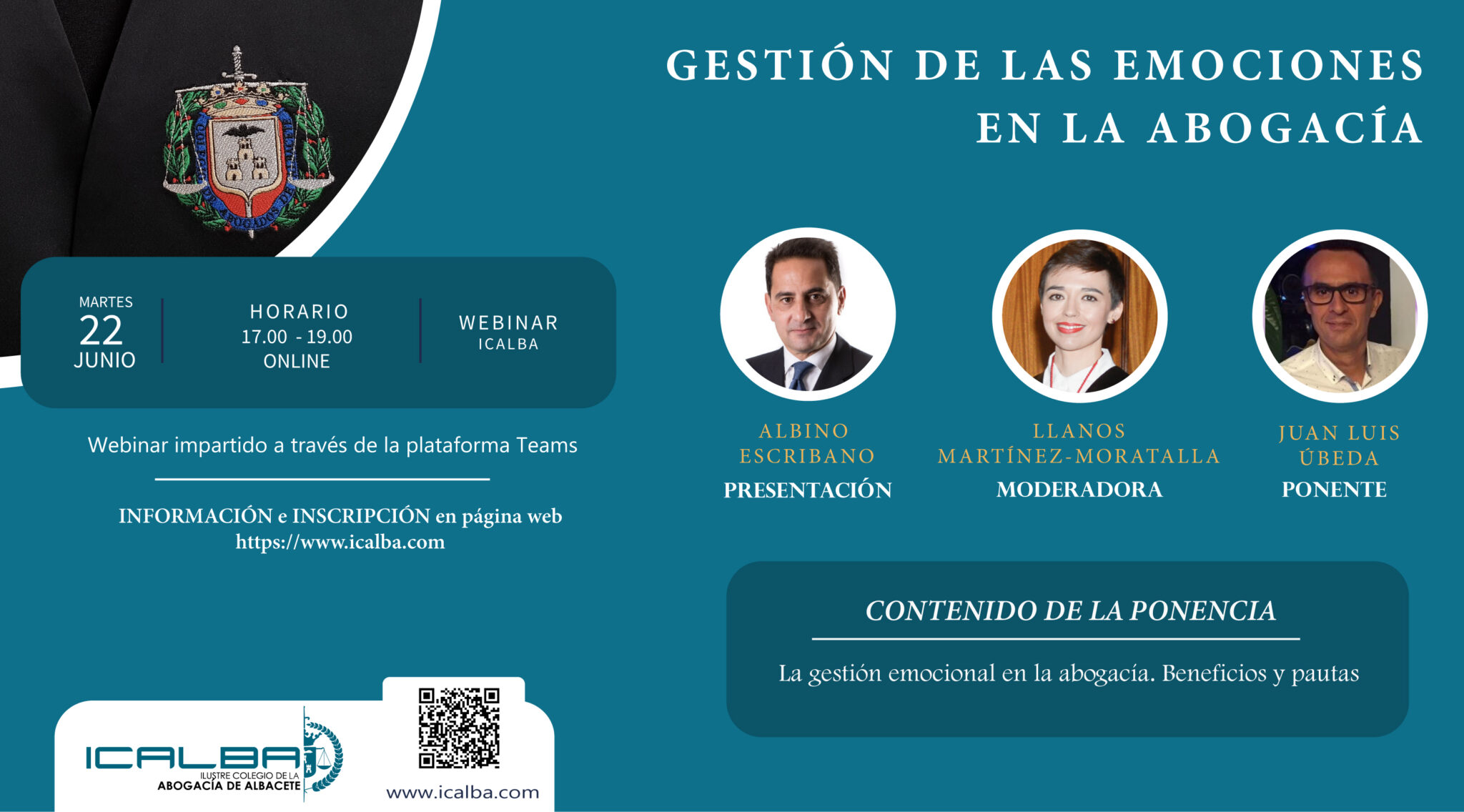 Nueva jornada formativa “Gestión de las emociones en la Abogacía ... Nueva jornada formativa “Gestión de las emociones en la Abogacía ...